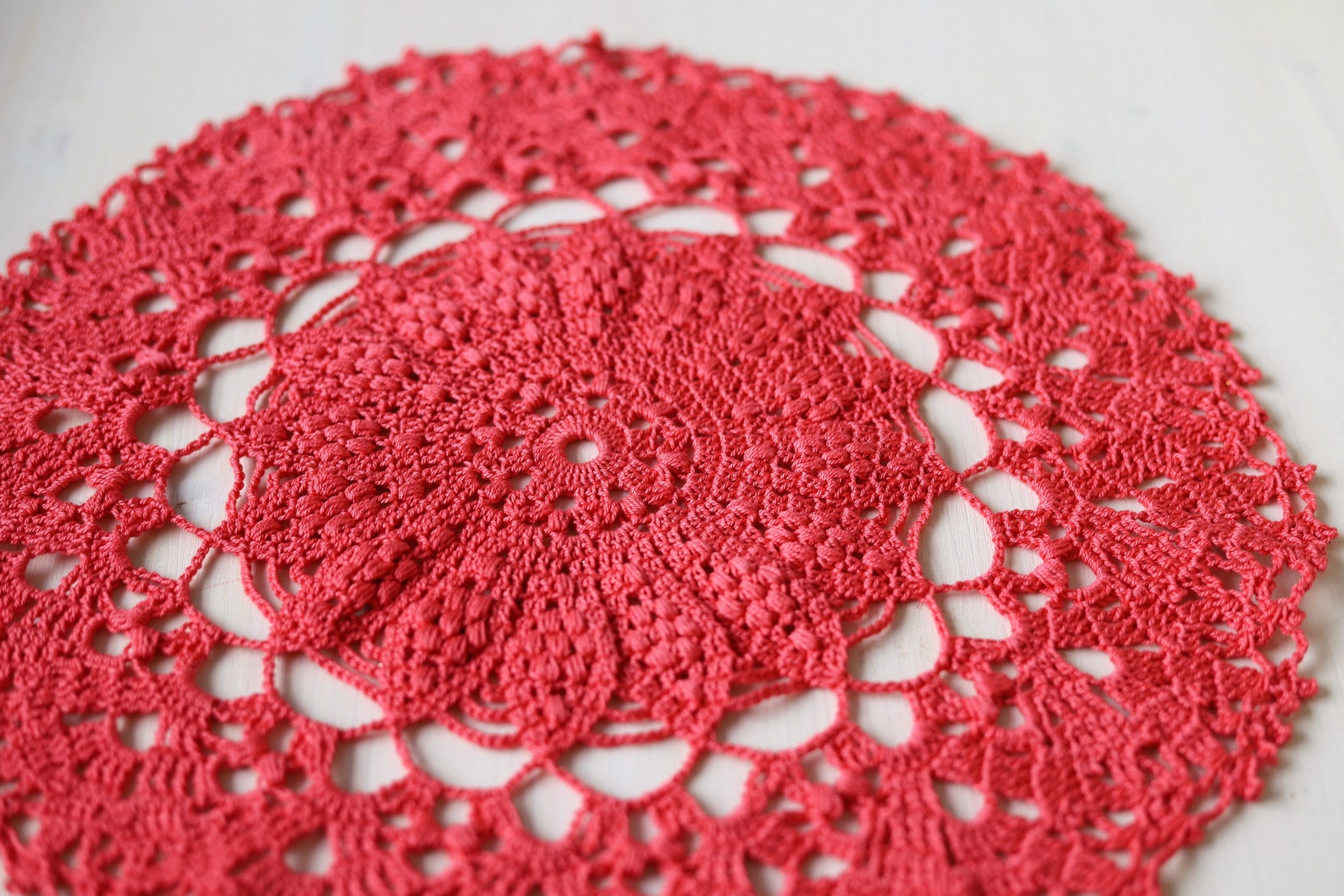 Nice Pink Doily 36 Cm Hygge Home Textured Doily Mini - Etsy