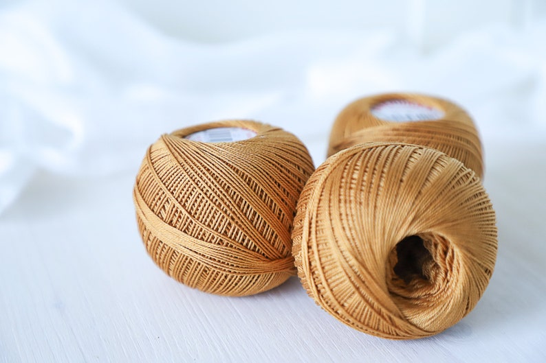 Brown Crochet Thread Snehurka Czech Made Cotton Thread | Etsy