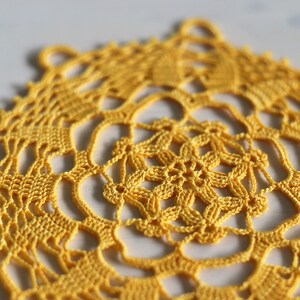 Small Yellow Doily 8” 20 Cm, Wedding, Bride, Decor, Interior, Fashion ...