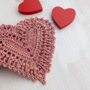 Crochet Heart, 5x5 In - Etsy