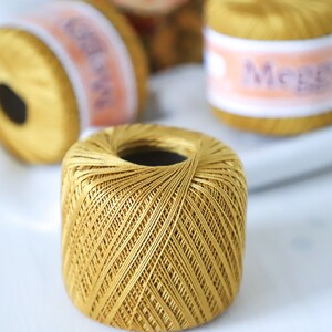 Golden Cotton, Crochet Thread, Meggy, Gold, Yarn, Doily, Doilies ...