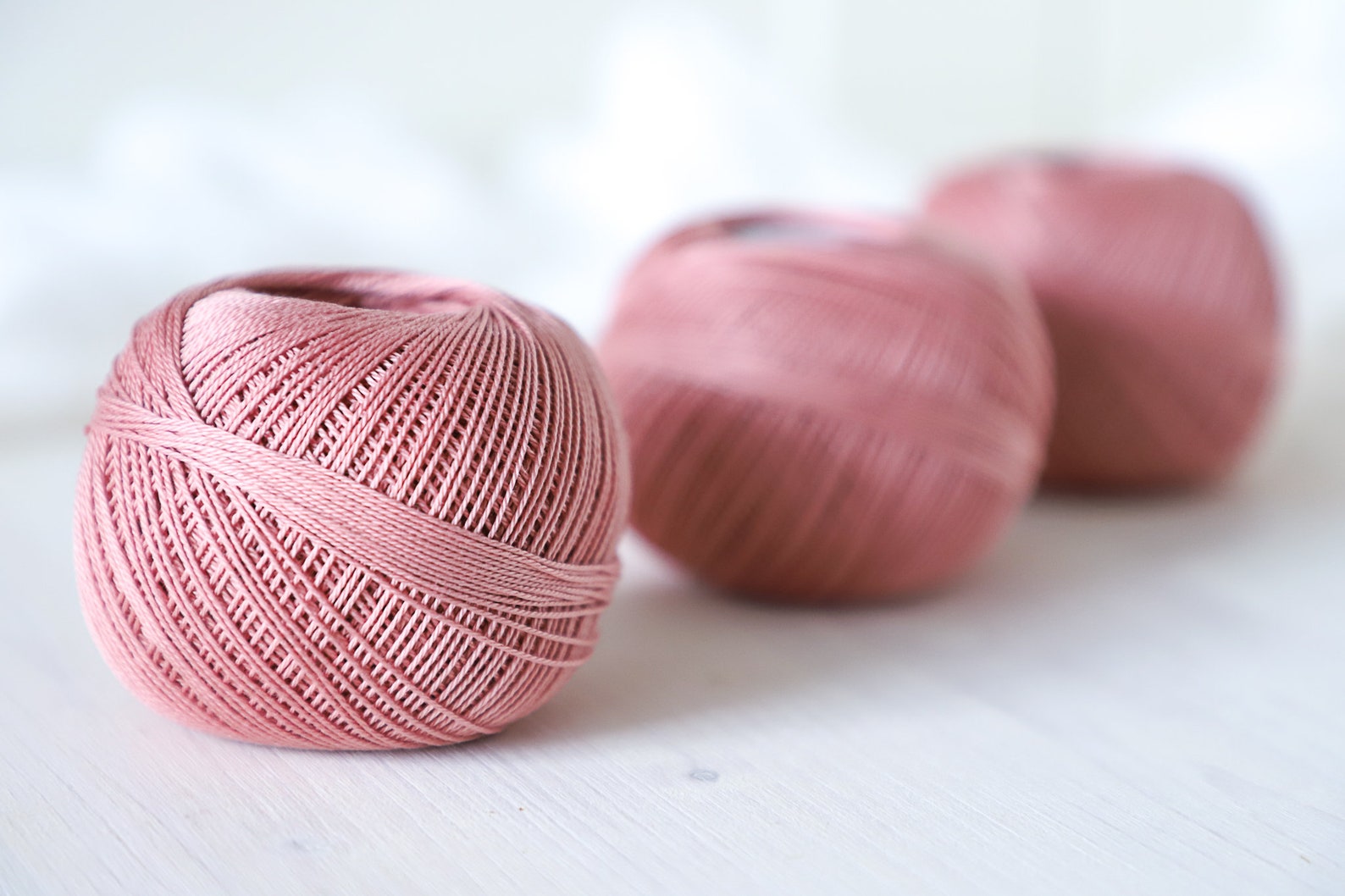 Dusty Pink Crochet Thread Snehurka Cotton Thread Doily - Etsy