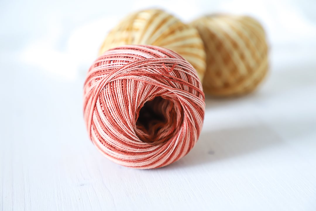 Red Orange Crochet Cotton Thread: Snehurka Czech Doily Yarn - Etsy