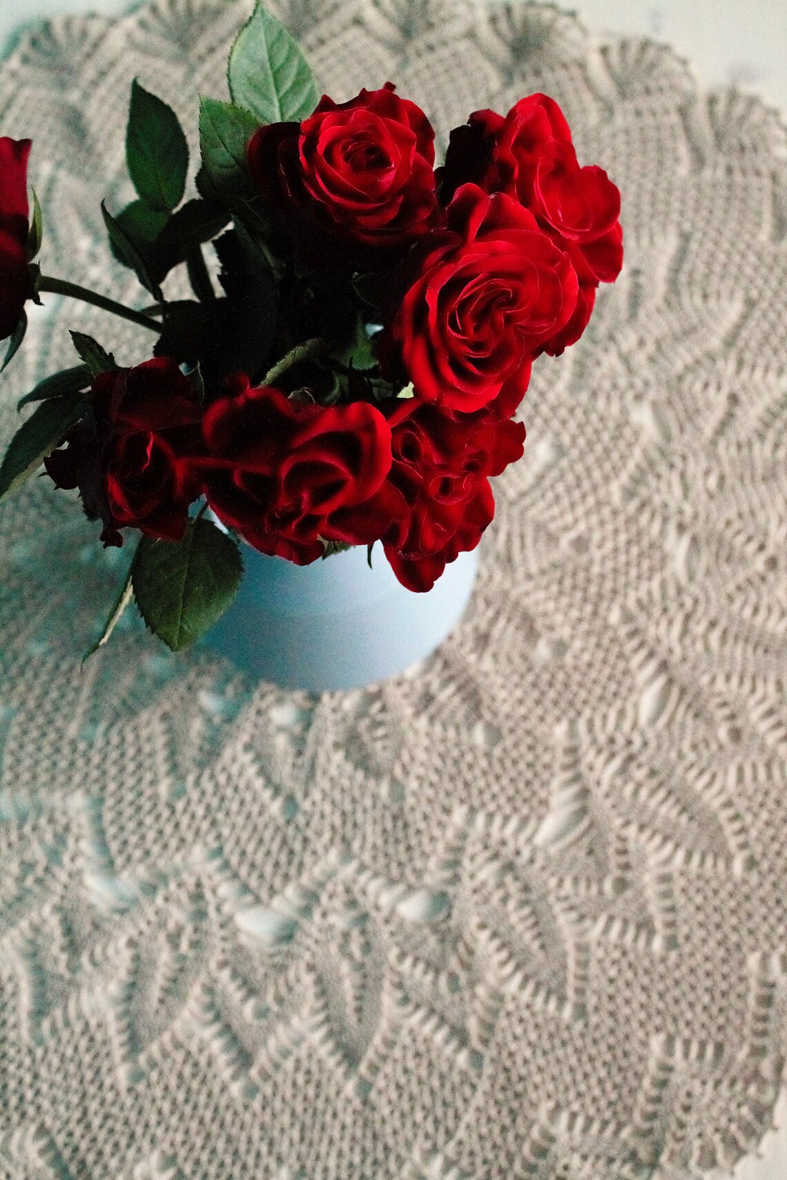 Crochet Doily Tablecloth 23” 58 Cm - Etsy