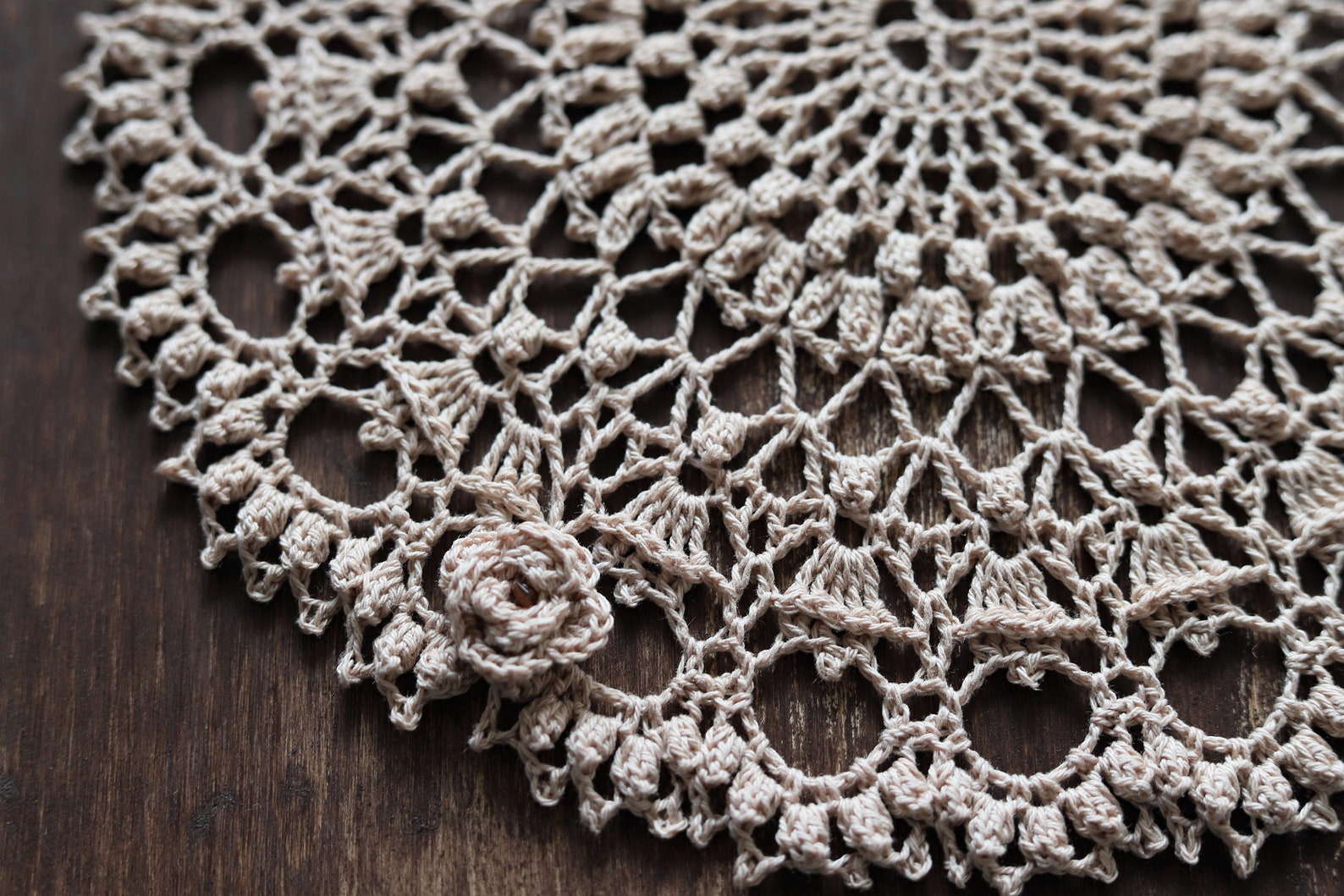 PDF Pattern Deborah Doily by Gull808 Vintage Rose Doily | Etsy