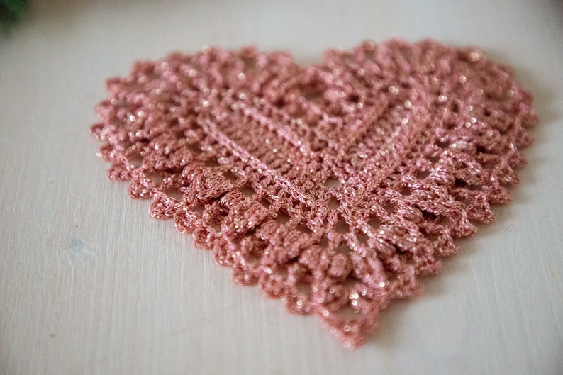 Crochet Heart, 5x5 In - Etsy