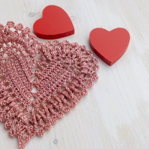 Crochet Heart, 5x5 In - Etsy