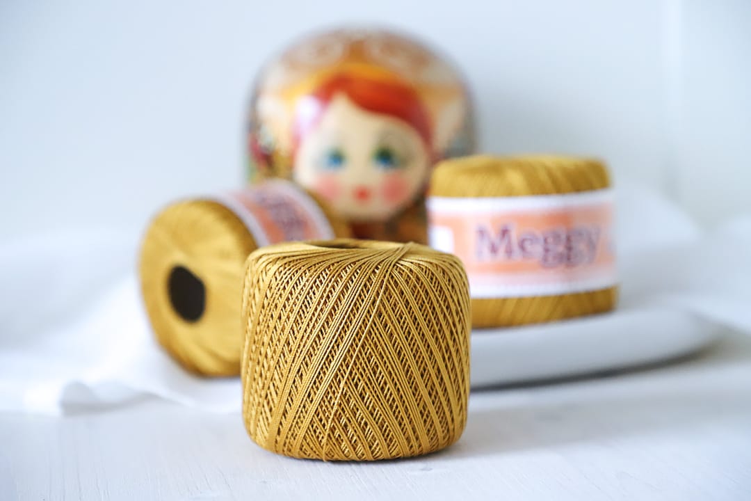 Golden Cotton, Crochet Thread, Meggy, Gold, Yarn, Doily, Doilies ...