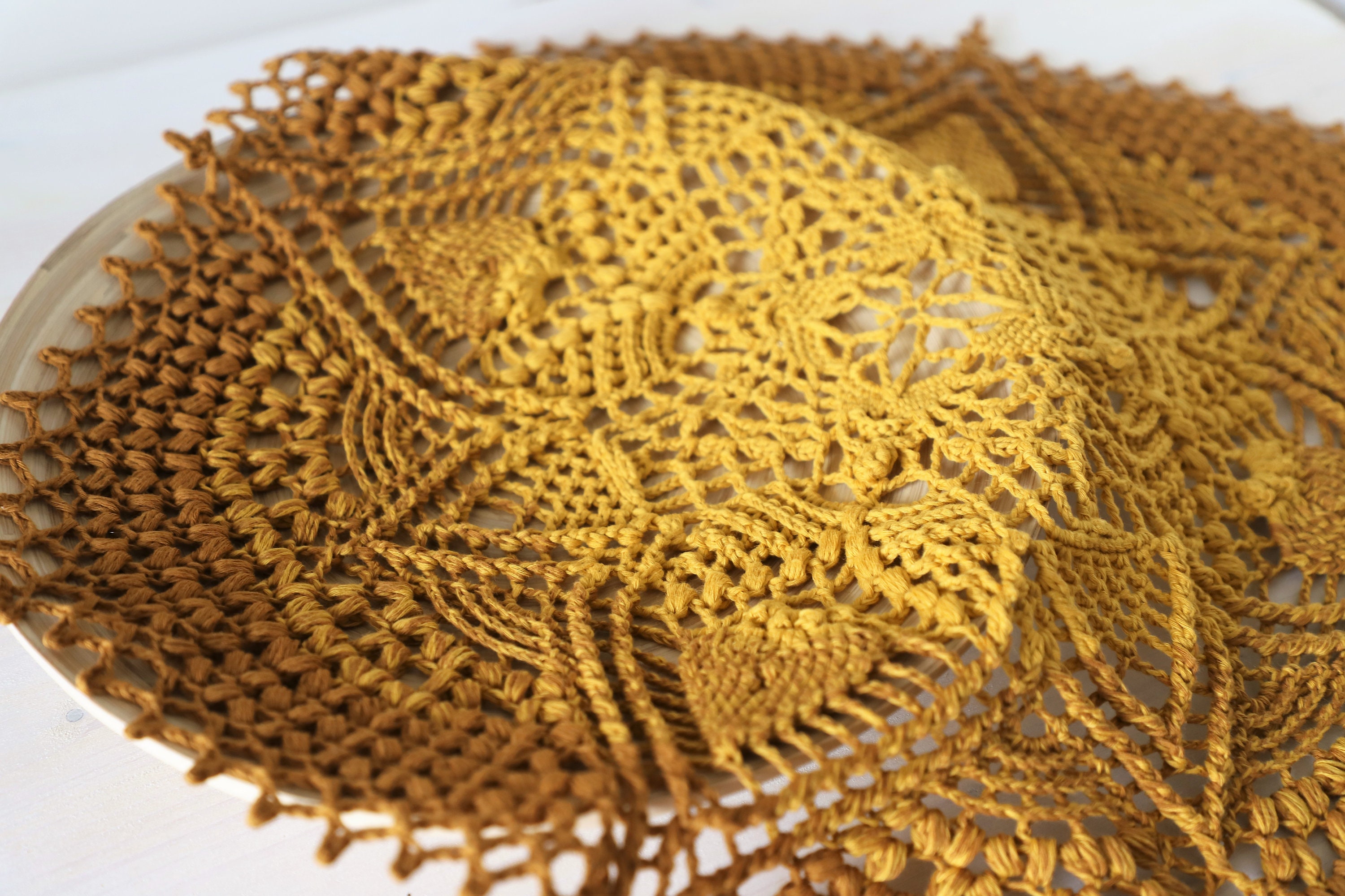 Betty doily square textured doily designed by Olga Shalaeva | Etsy