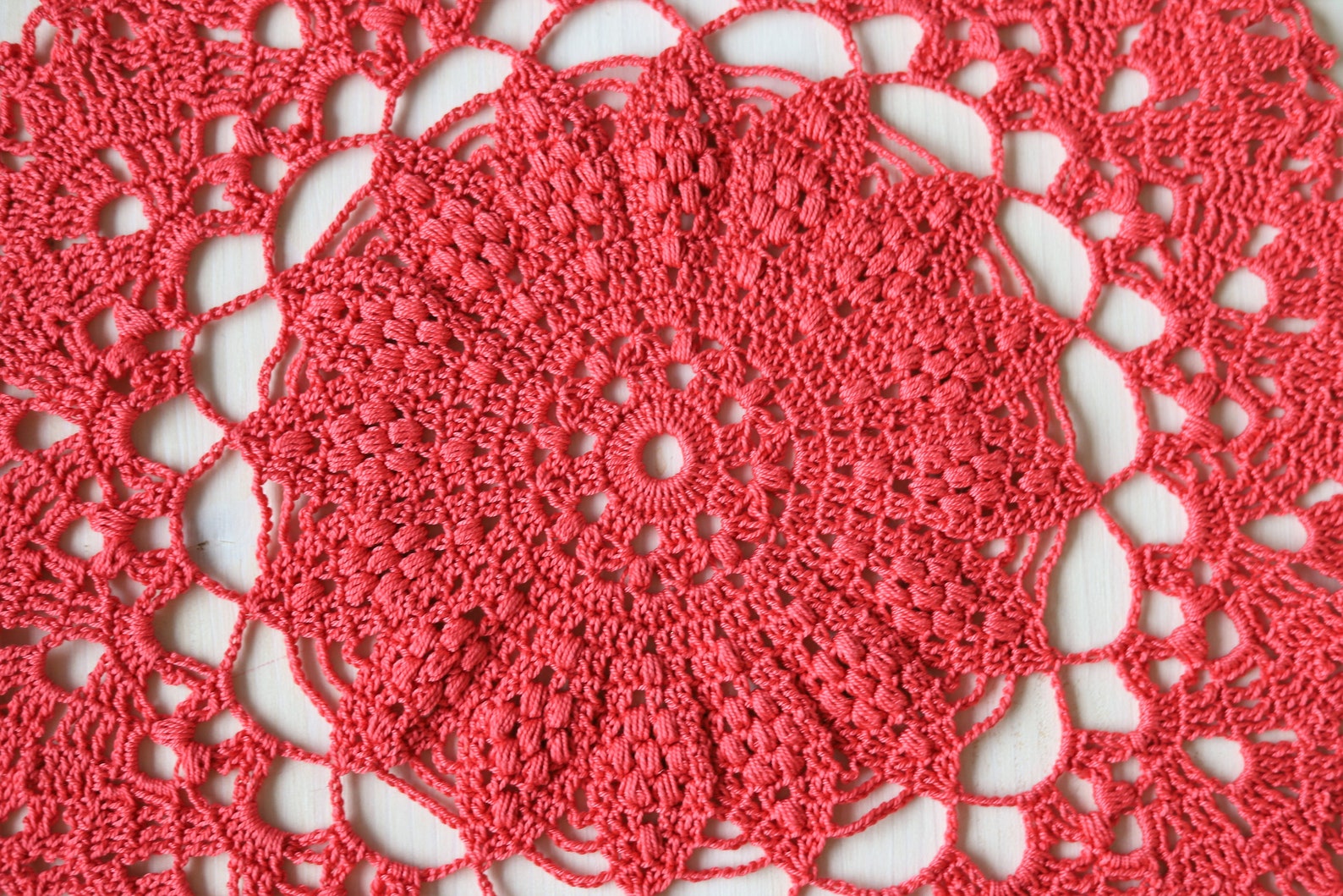 Nice Pink Doily 36 Cm Hygge Home Textured Doily Mini | Etsy