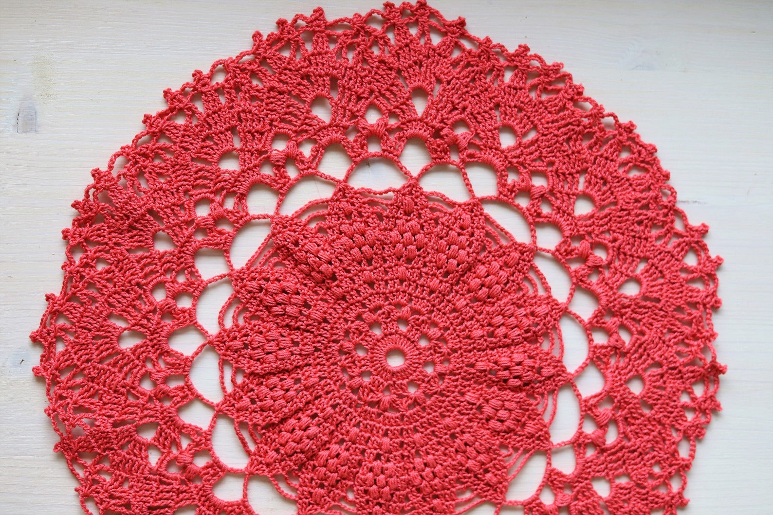 Nice Pink Doily 36 Cm Hygge Home Textured Doily Mini - Etsy