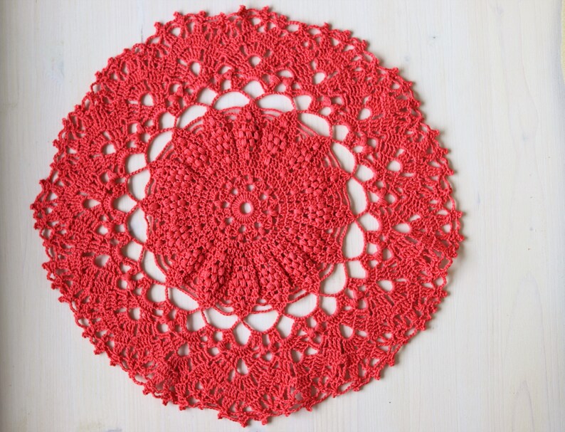 Nice Pink Doily 36 Cm Hygge Home Textured Doily Mini - Etsy