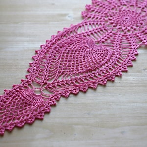 Long Pineapple Doily 39” 100x15 Cm, Round, Wedding, Vintage, Decor ...