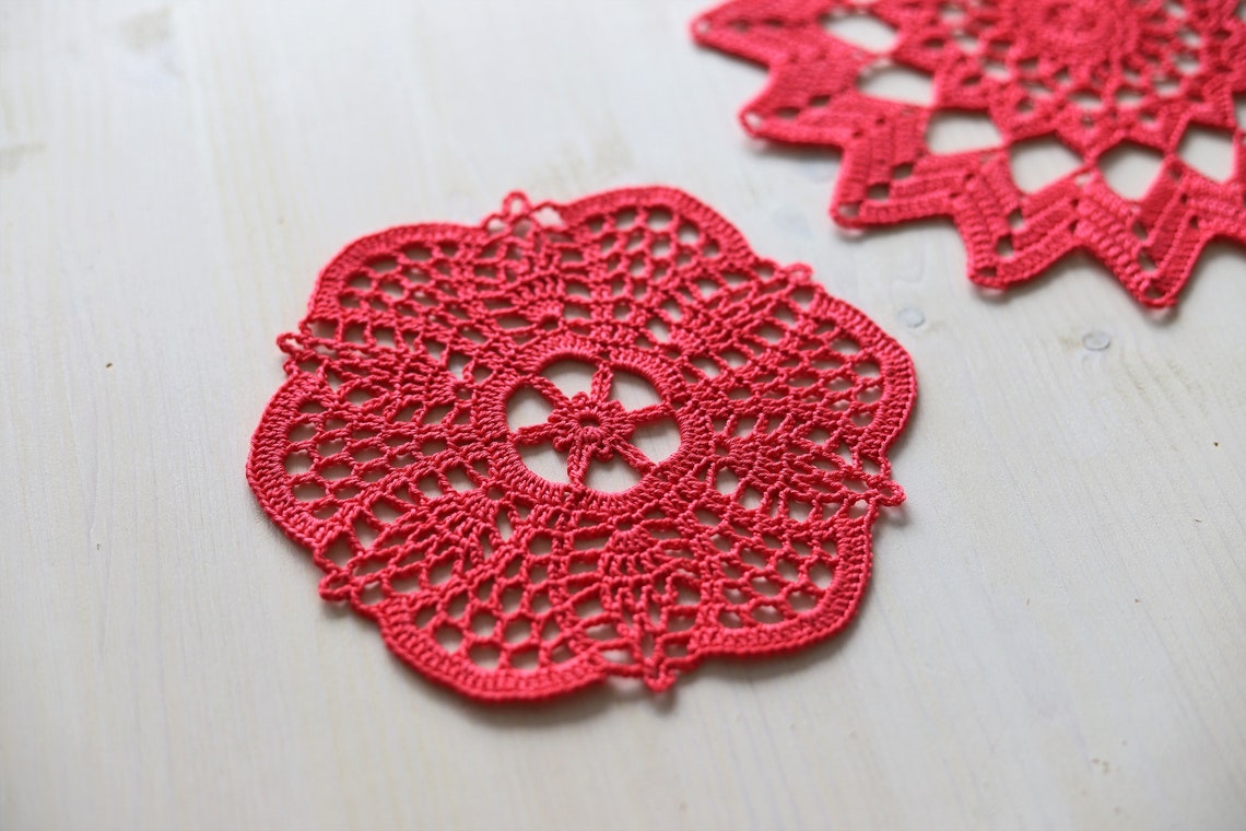 Small Crochet Doily, 7 In, 17 Cm - Etsy