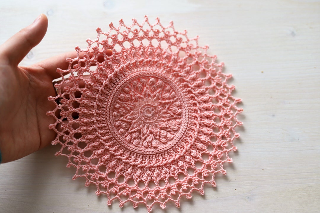 Tesla Doily Designed by Vitagul 19 Cm - Textured Doily Coaster ...