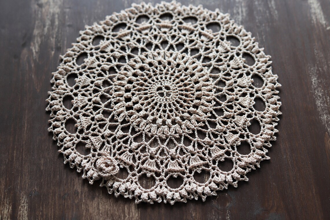 PDF Pattern Deborah Doily by Gull808 Vintage Rose Doily | Etsy
