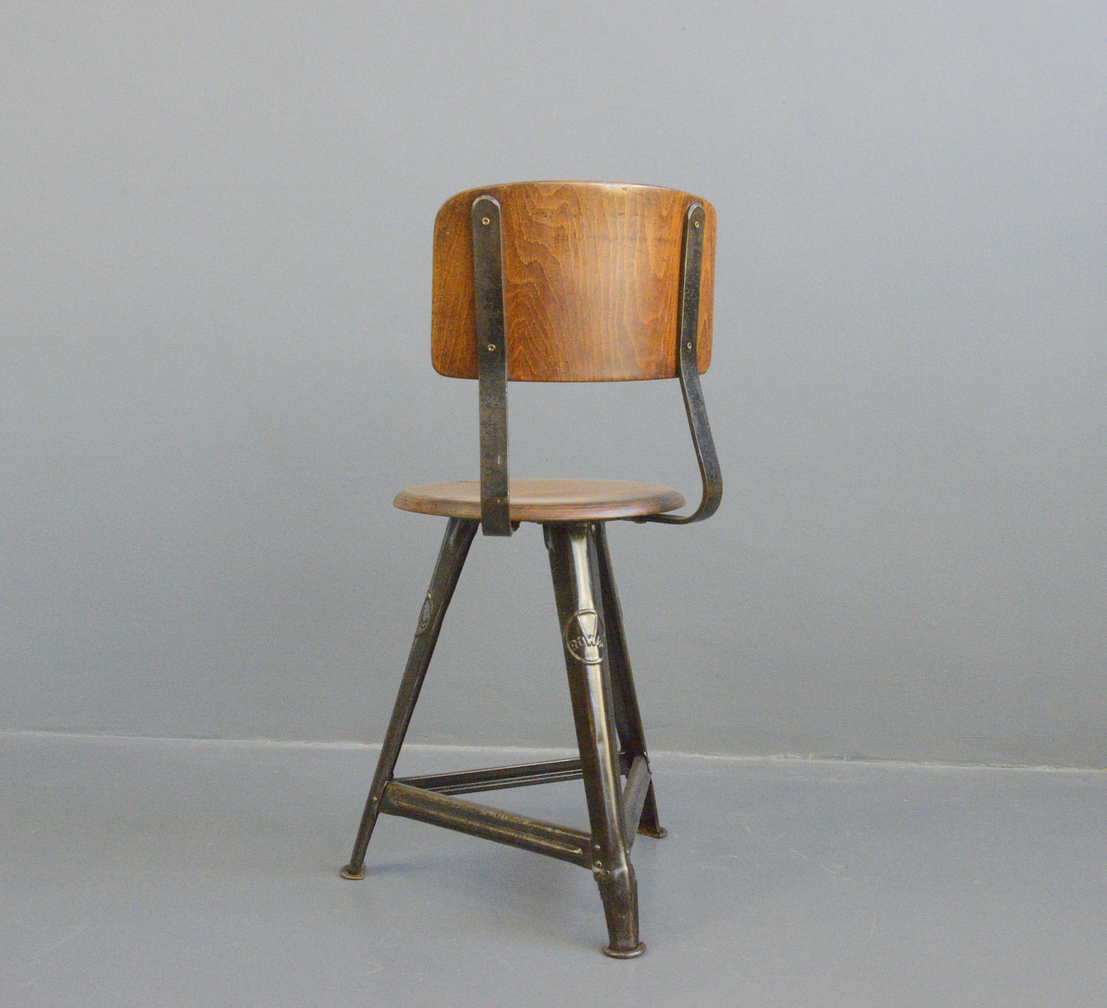 Industrial Factory Chair by Rowac Circa 1920s - Etsy