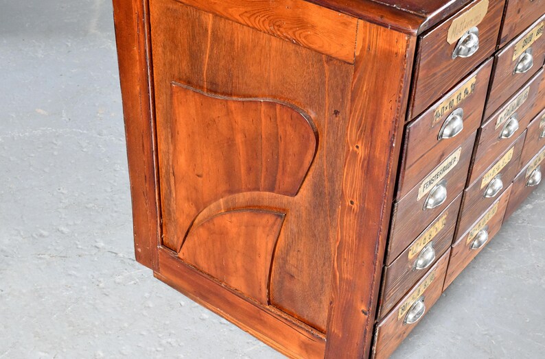 Art Nouveau Ironmongers Shop Counter Drawers Circa 1910s - Etsy UK