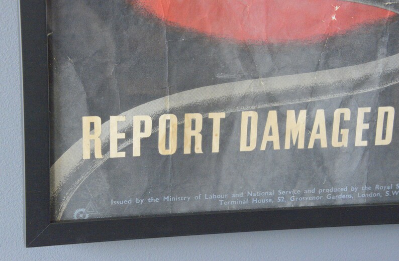 WW2 Factory Safety Poster Circa 1940s - Etsy UK