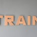 Large Copper Train Sign Circa 1960s - Etsy