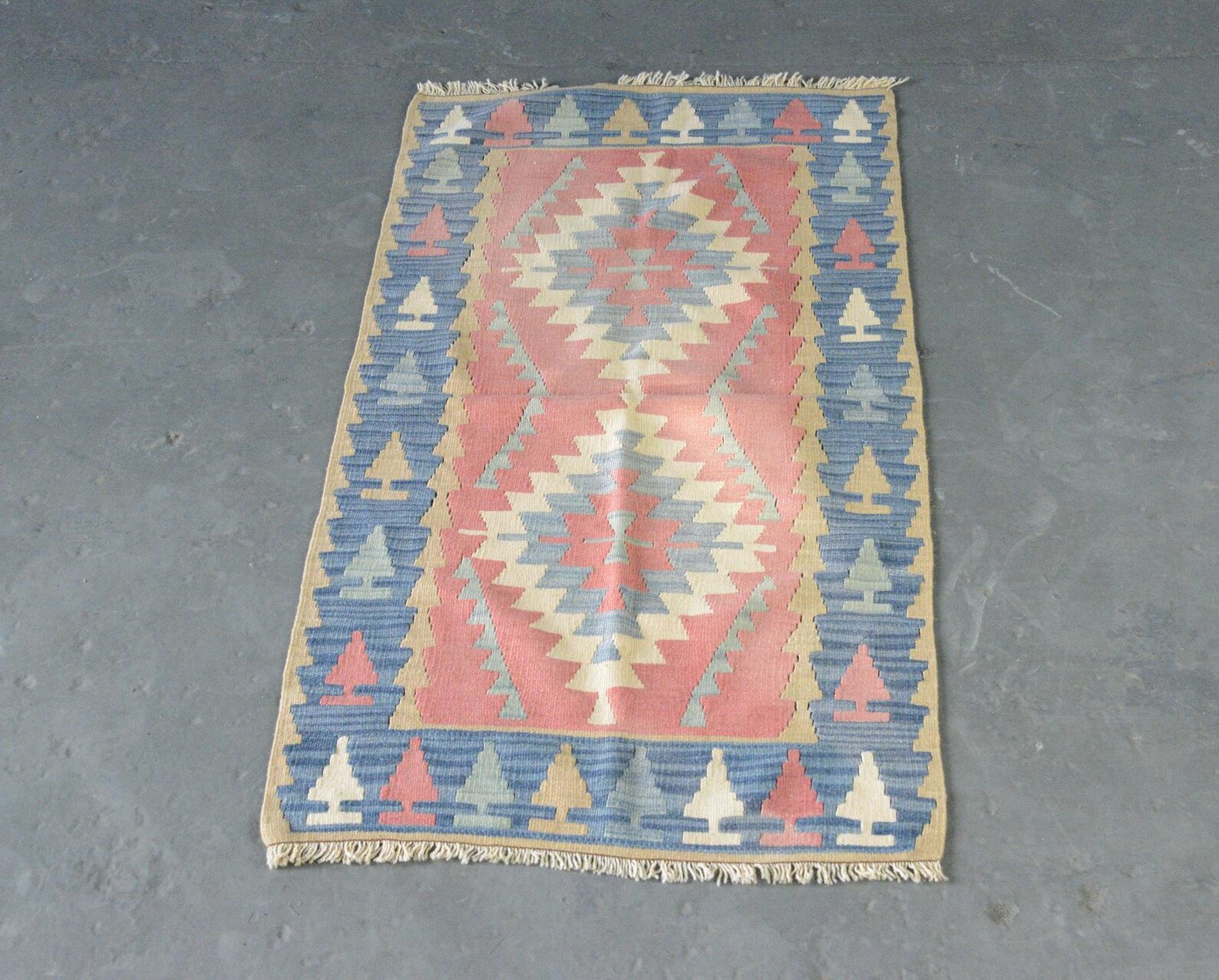 Hand Made Kilim Rug Circa 1950s - Etsy