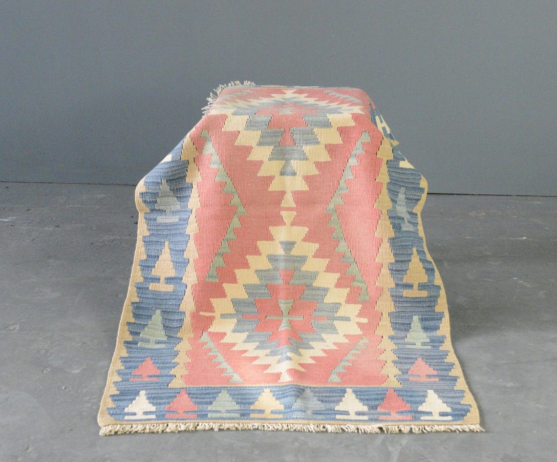Hand Made Kilim Rug Circa 1950s - Etsy