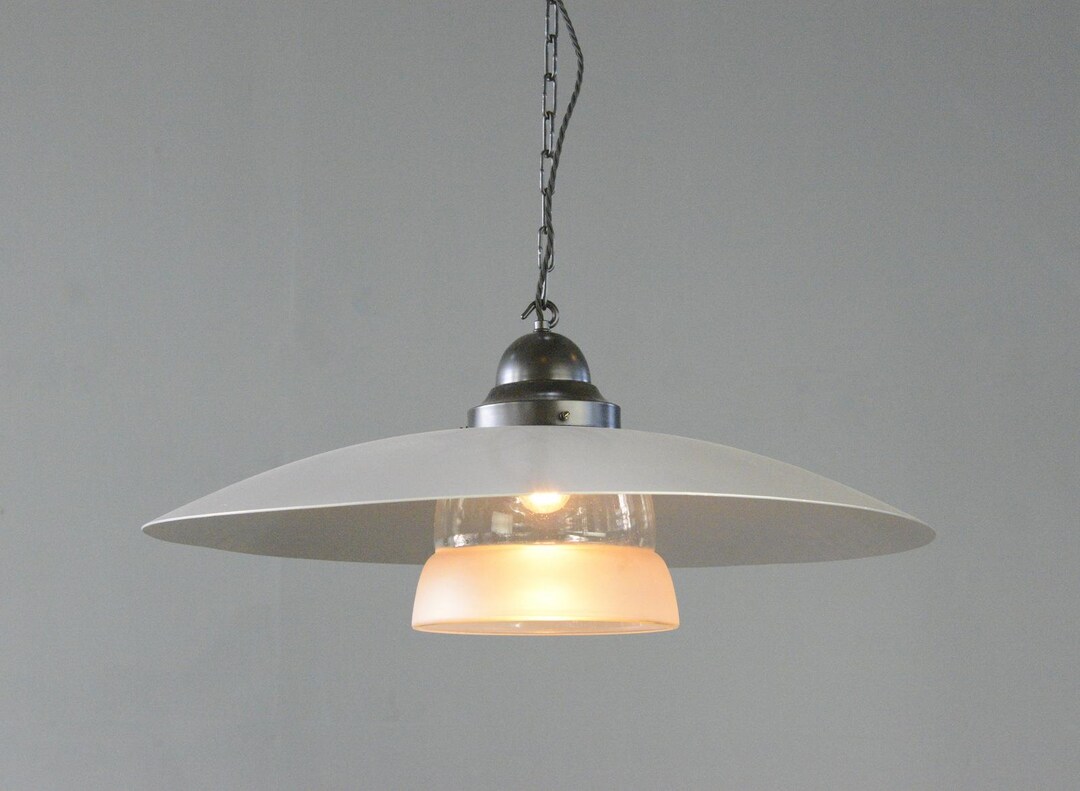 Mithras Glass Pendant Lights by August Walter & Sohne - Etsy