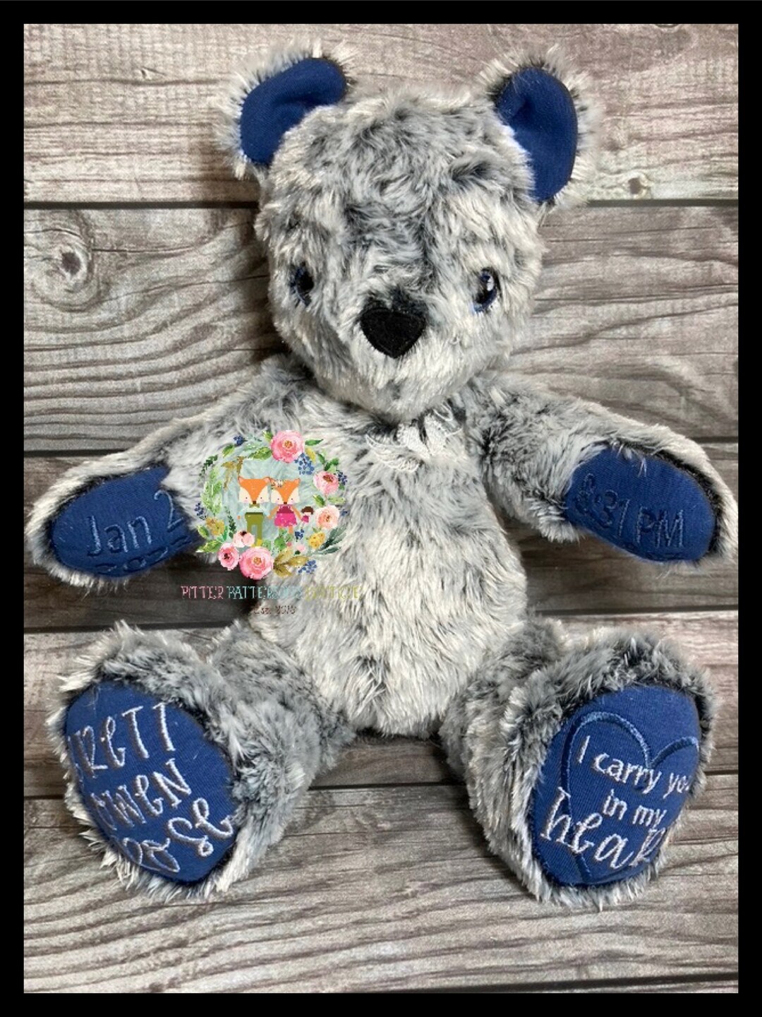 Birth Weight Stuffed Animal Bereavement Gift Weighted Teddy - Etsy