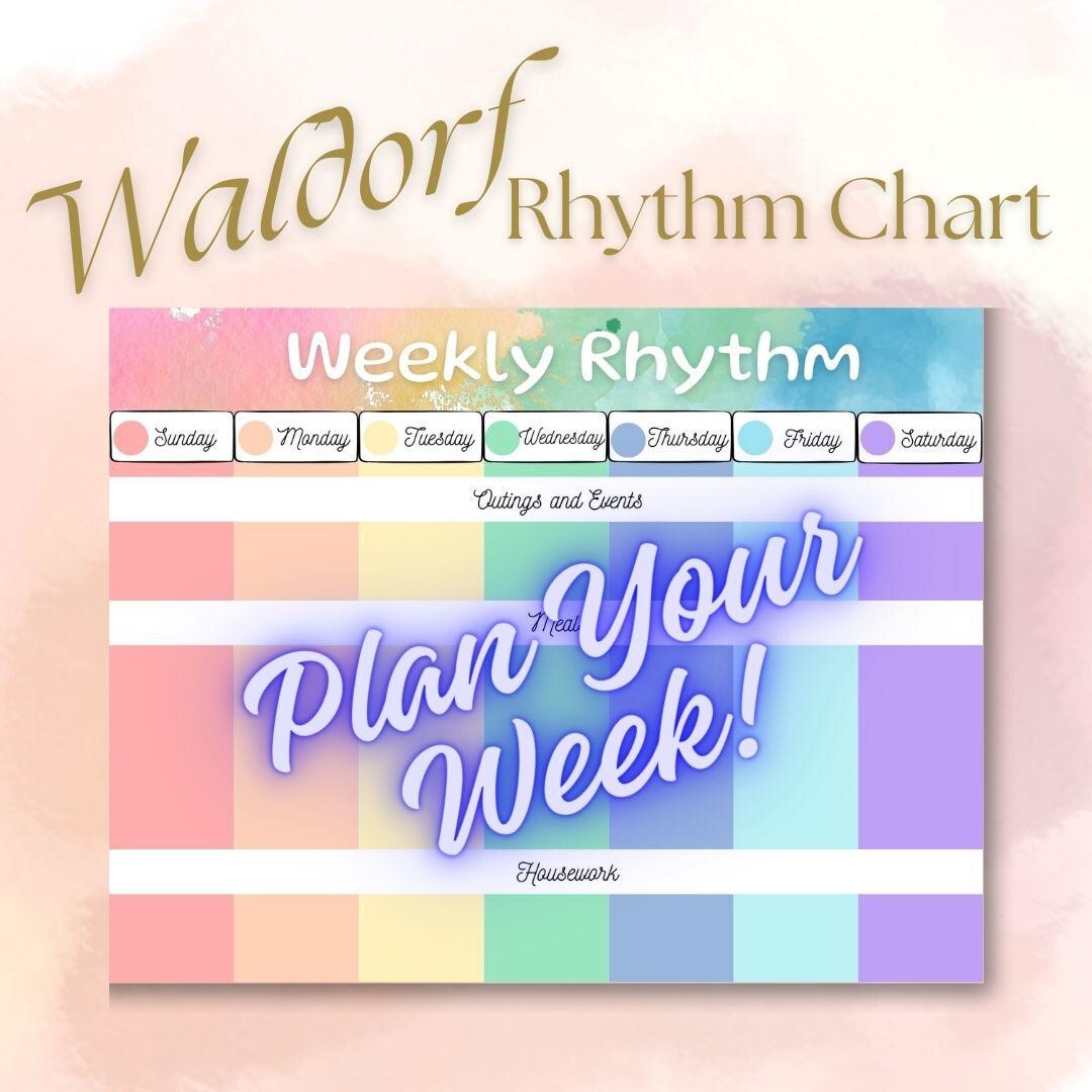 Waldorf Weekly Rhythm Planner Template Printable - Etsy