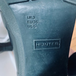 Rare HUNTER Lapins. Heeled Lace up Rubber Boot US5/EU36/UK3 - Etsy Australia