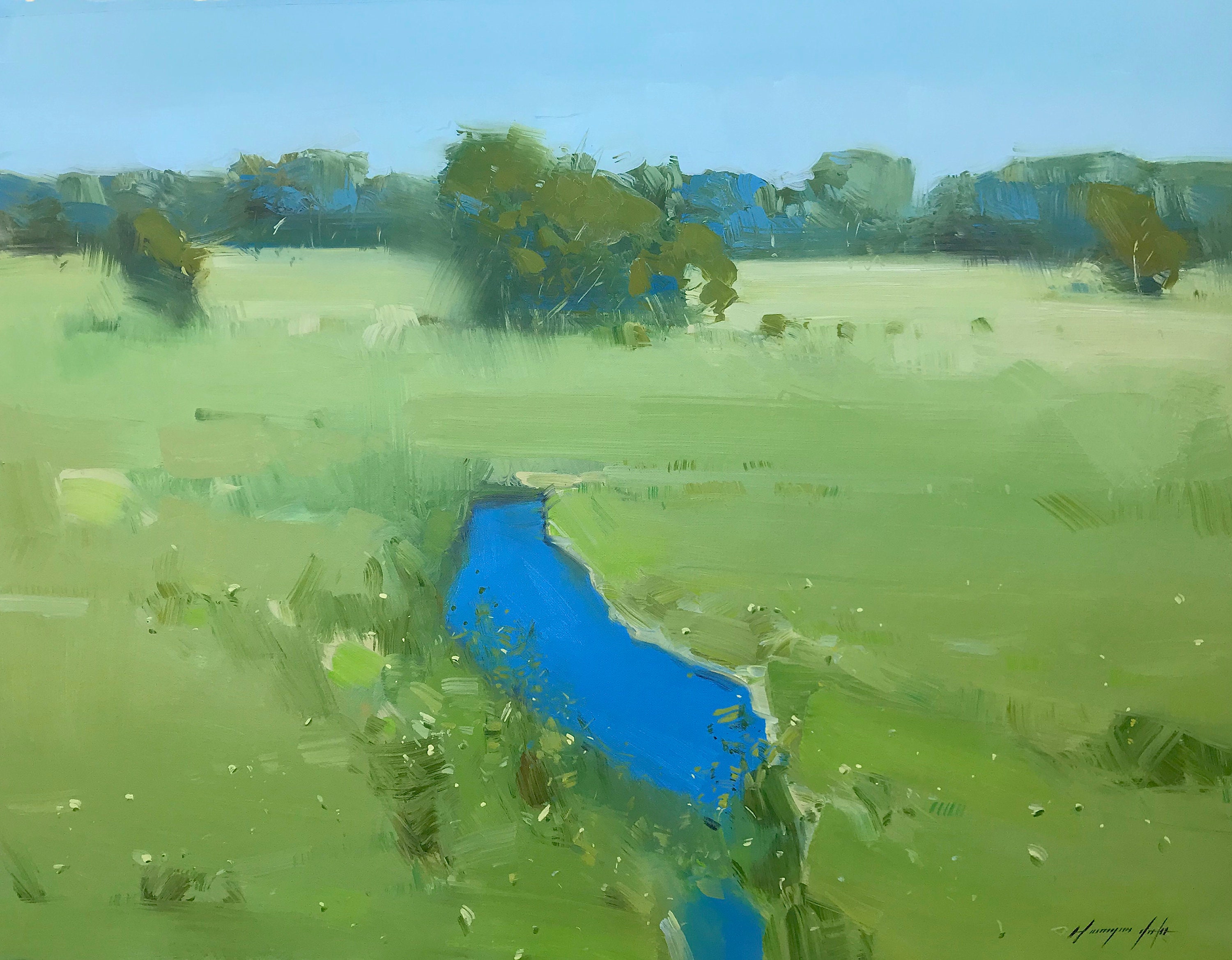Summer View, Original Oil Painting, Handmade Artwork, One of a Kind - Etsy