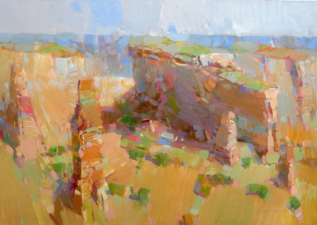 Canyon View, Original Oil Painting, Handmade Artwork, One of a Kind - Etsy