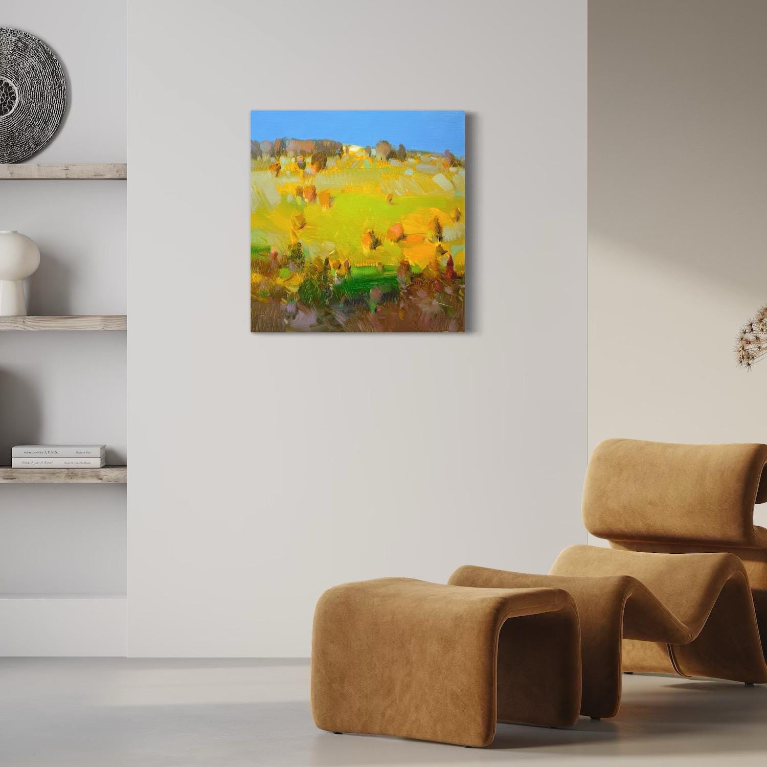 Golden Hour Landscape Impressionism Original Oil Painting, Handmade ...