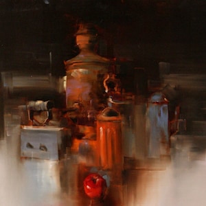 Kitchen Original Oil Painting Classic -surrealism Handmade One of a ...