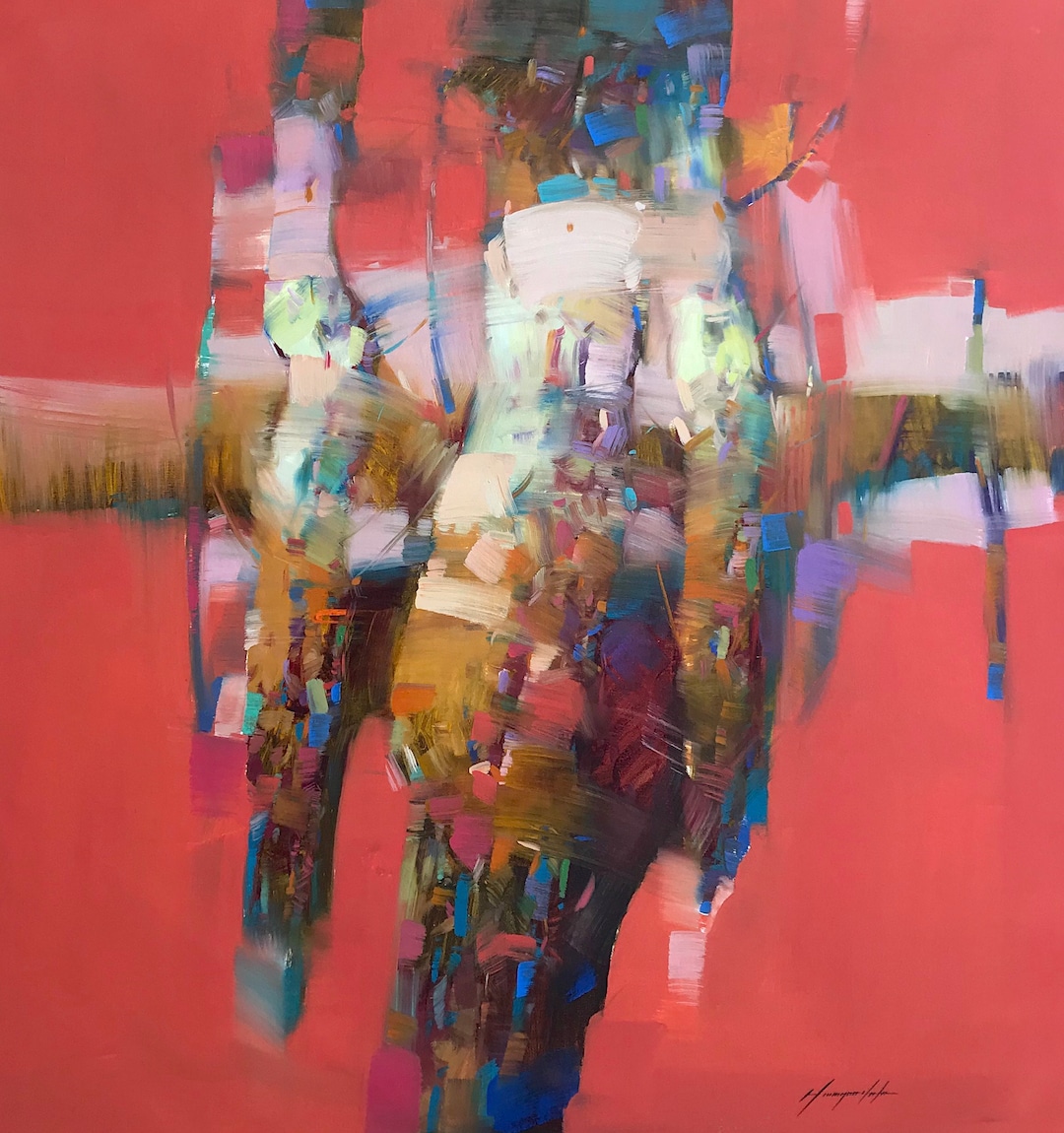 Aspen in Red, Original Oil Painting, Handmade Artwork, One of a Kind - Etsy