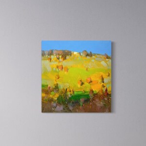 Golden Hour Landscape Impressionism Original Oil Painting, Handmade ...