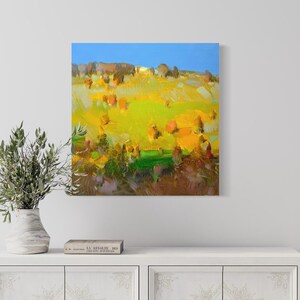 Golden Hour Landscape Impressionism Original Oil Painting, Handmade ...