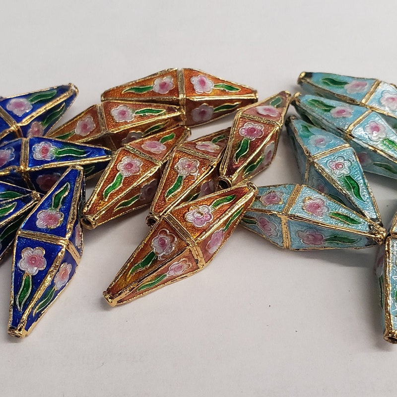 Blue Cone Shaped Beads - Etsy