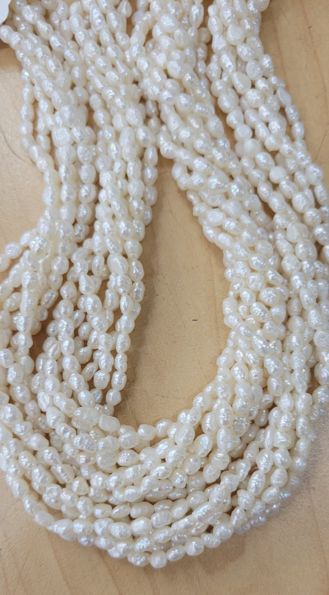 Freshwater Pearls Small Rice Pearls 3x4mm, Wrinkled Freshwater Pearls ...