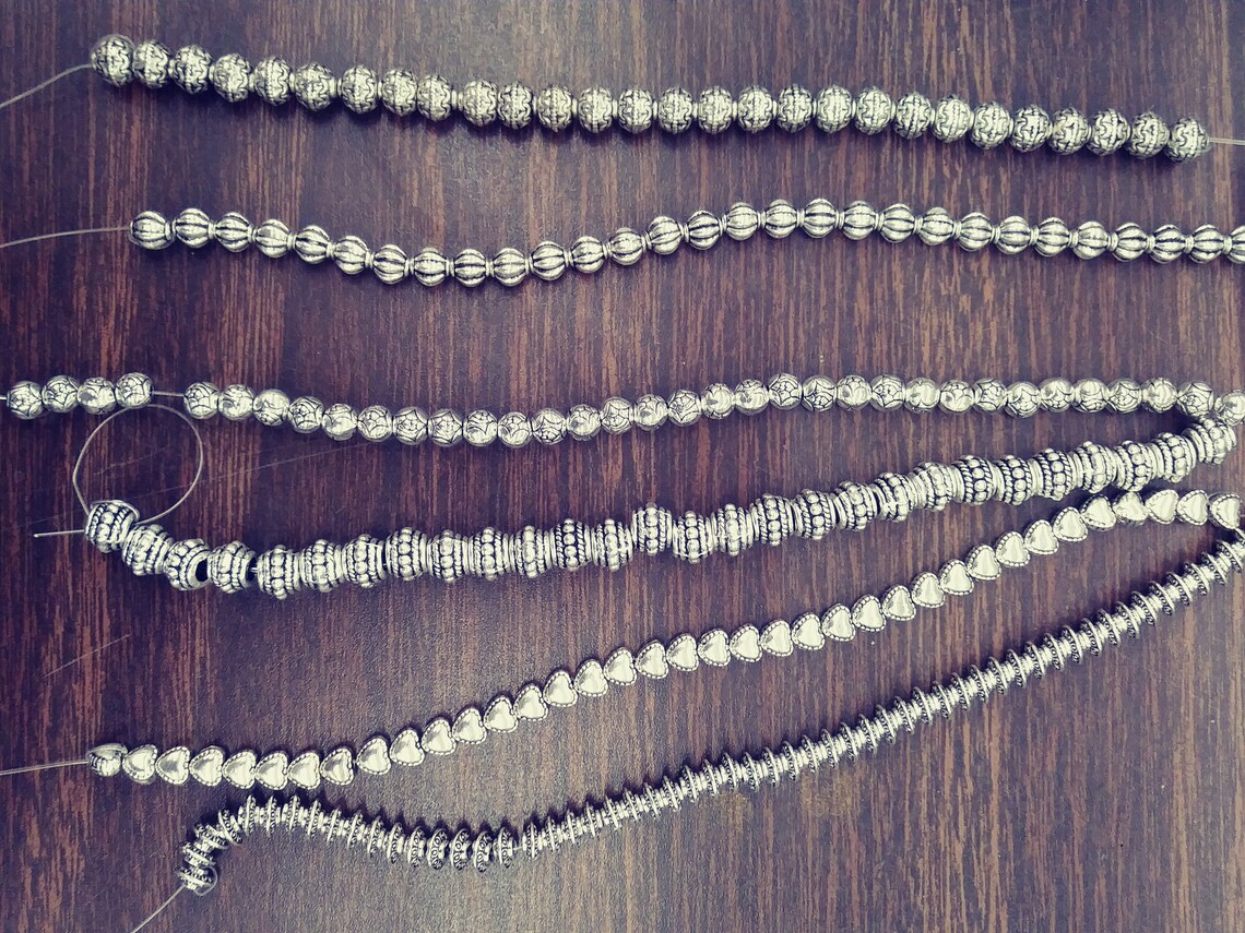 Silver Plated Metal Spacers Assorted Shapes 6mm and 8mm - Etsy