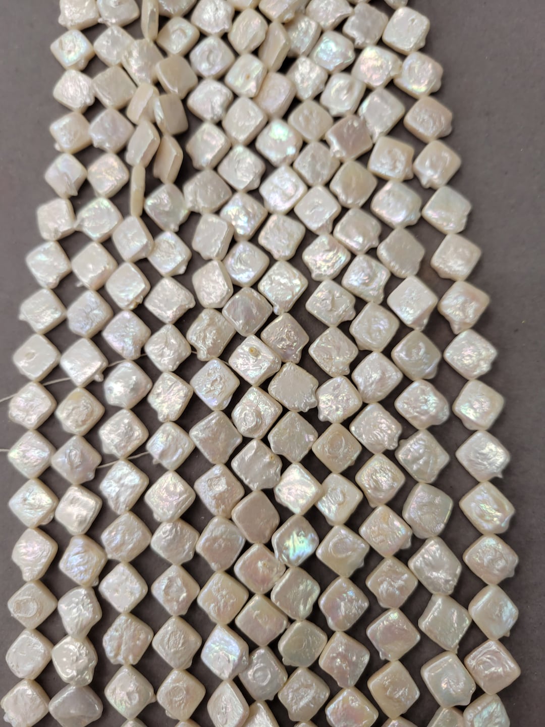 Genuine Freshwater Pearls, Flat Freshwater Pearls, Rhombus Pearls ...