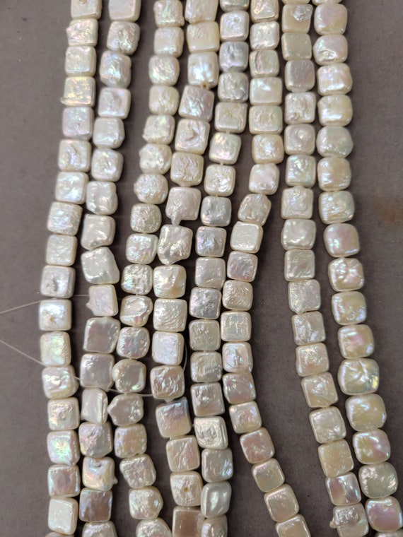 Freshwater Pearls Flat Square 9x9 / 10x10/ 11x11 - Etsy