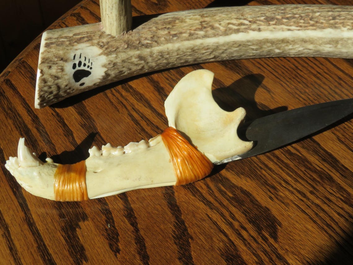 Replica Primitive Bear Society Jawbone Knife - Etsy