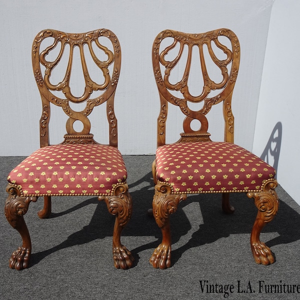 Antique Chair With Claw Feet - Etsy