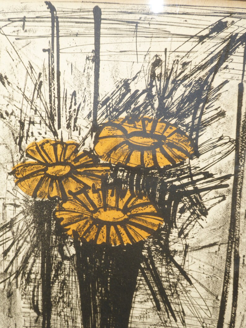 Vintage Mid Century Modern Style Lithograph by Famed Artist - Etsy