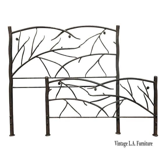 Wrought Iron Tree Bed Frame Contemporary Metal Bed Frame With
