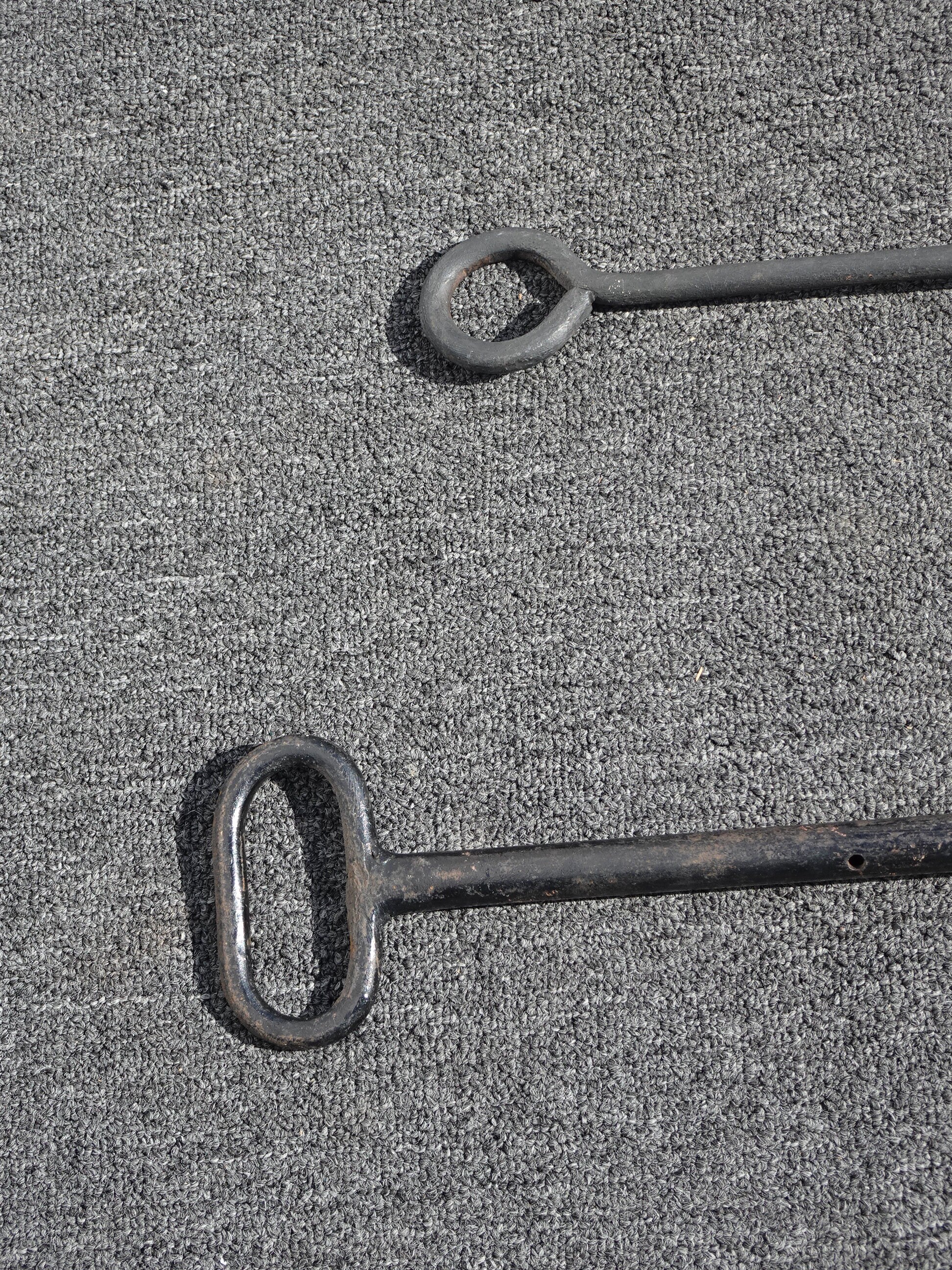 Pair of Vintage Wrought Iron Western Cowboy Cattle Branding Irons ...