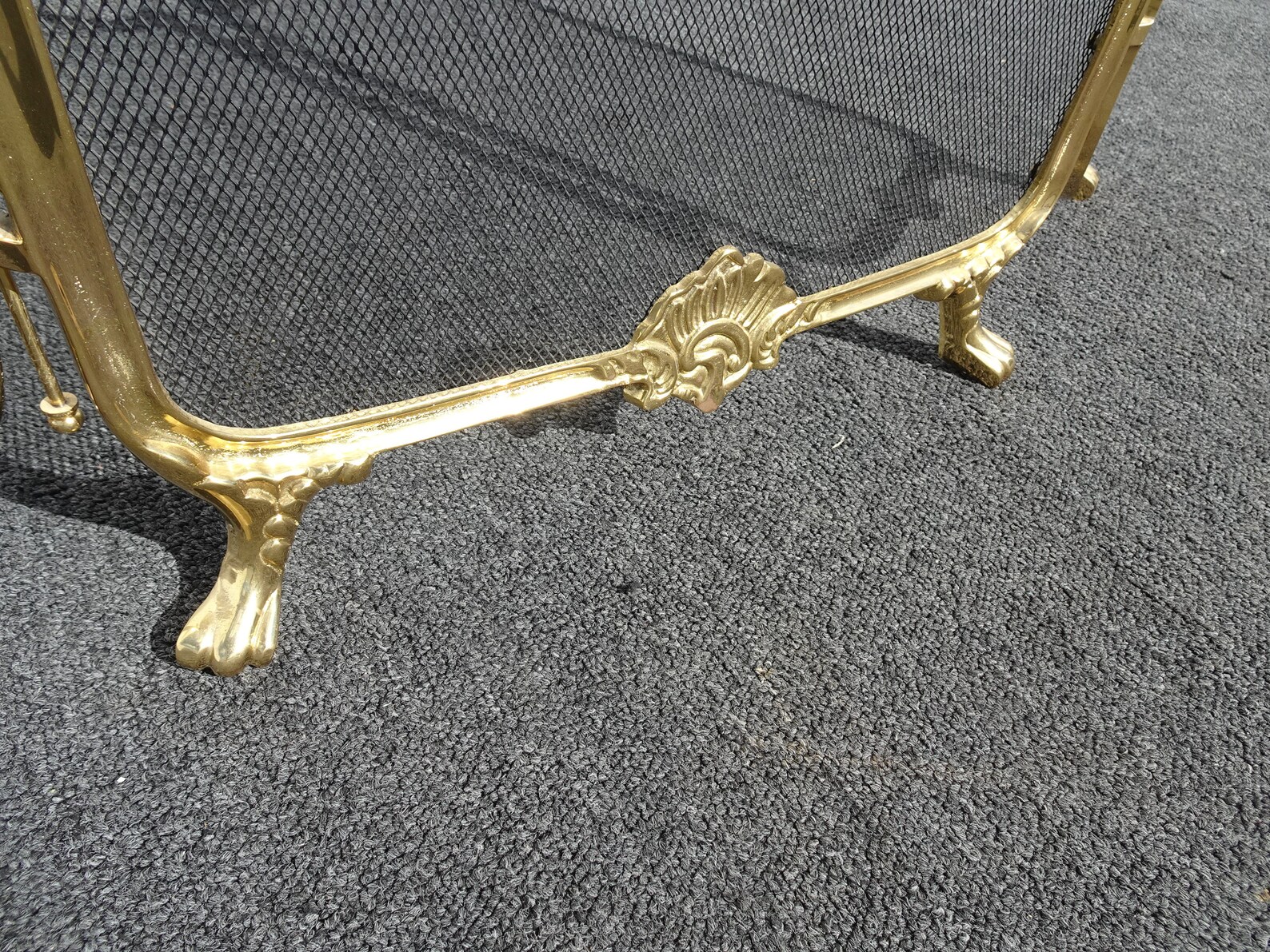 Vintage French Provincial Louis XVI Stye Three Panel Brass - Etsy