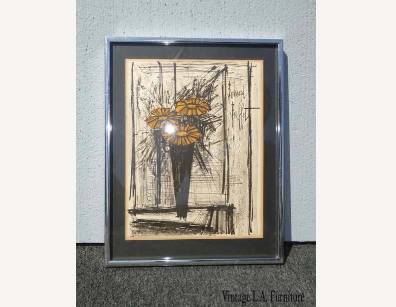 Vintage Mid Century Modern Style Lithograph by Famed Artist - Etsy