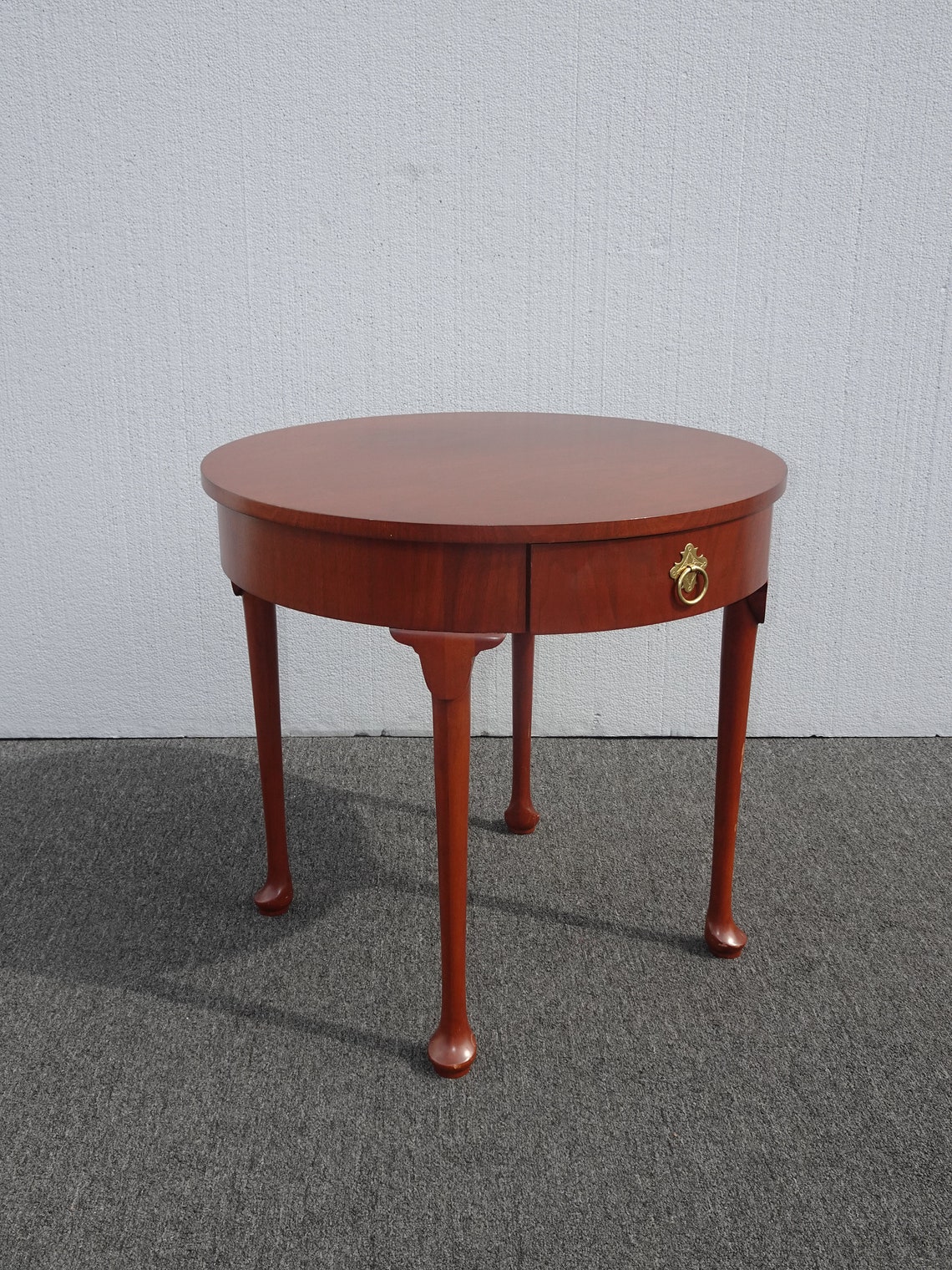 Vintage Queen Anne Side Table Mahogany Woodtone by Baker - Etsy